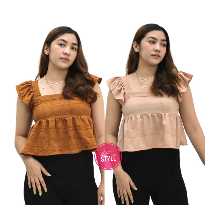 OOTD Raffy Ruffles Top | Shopee Philippines