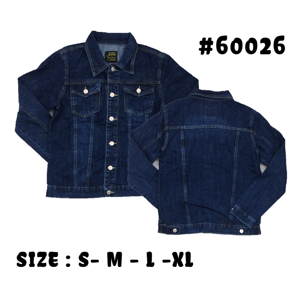 Men's Denim Jacket maong jacket | Shopee Philippines