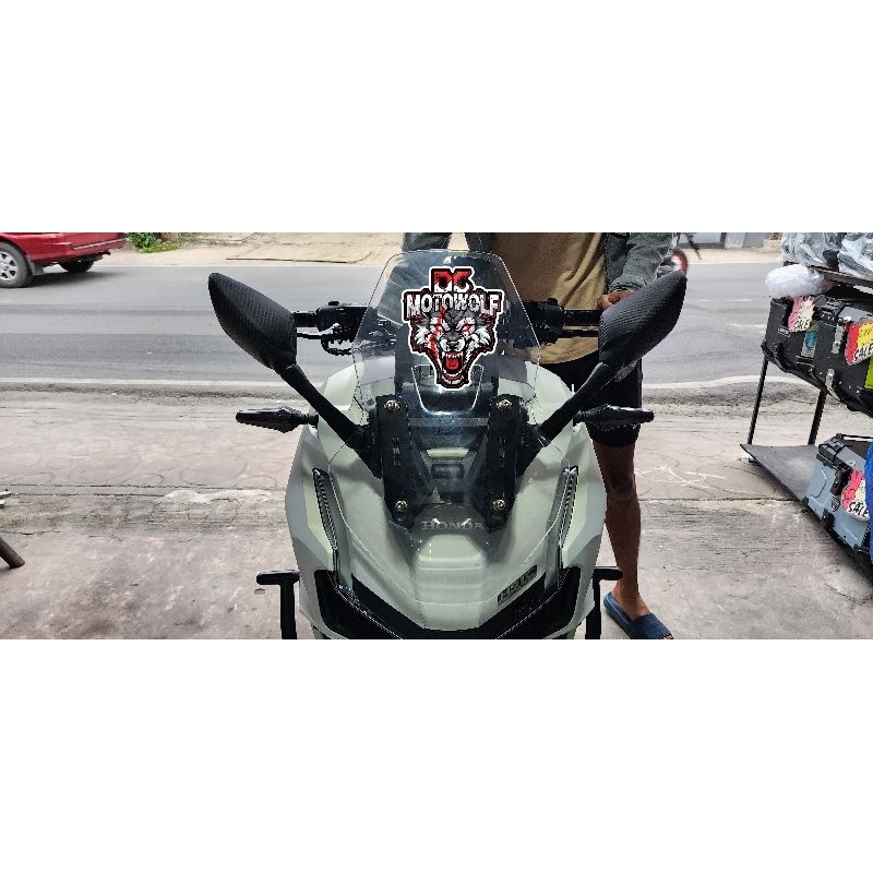 ADV 150/160 SEC windshield bracket with r-25 mirror set | Shopee ...