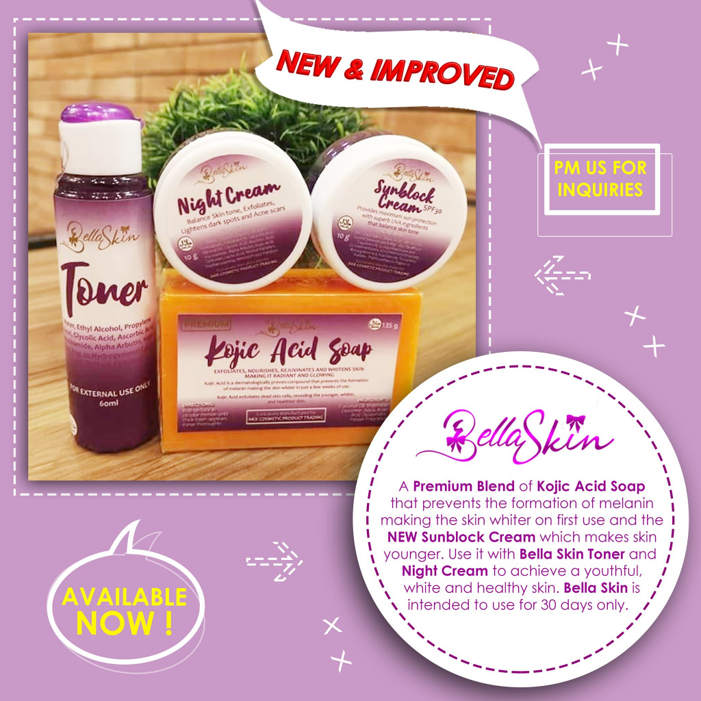 Bella Skin Rejuvenating Set and Maintenance Whitening Set (youthful ...