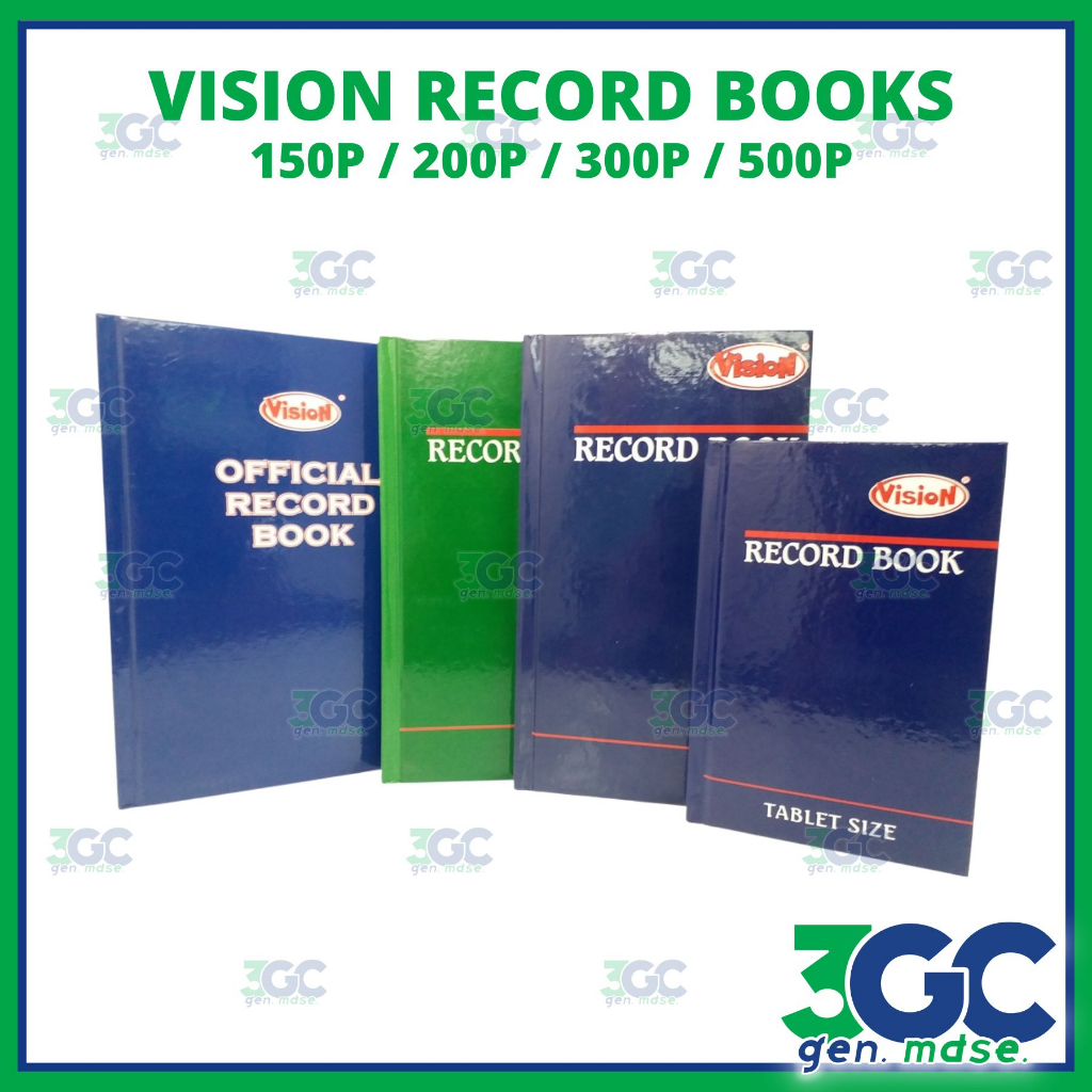 Vision Record Books/Logbooks | Shopee Philippines