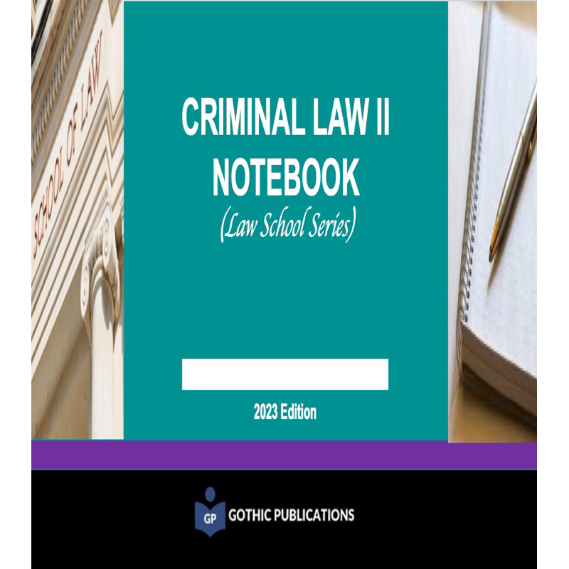 (Codal-Law School) Criminal Law II Notebook (2023) | Shopee Philippines