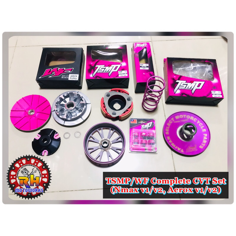 TSMP/WF Complete CVT Set for Nmax v1/v2, Aerox v1/v2 (with HALF SHEAVE) | Shopee Philippines