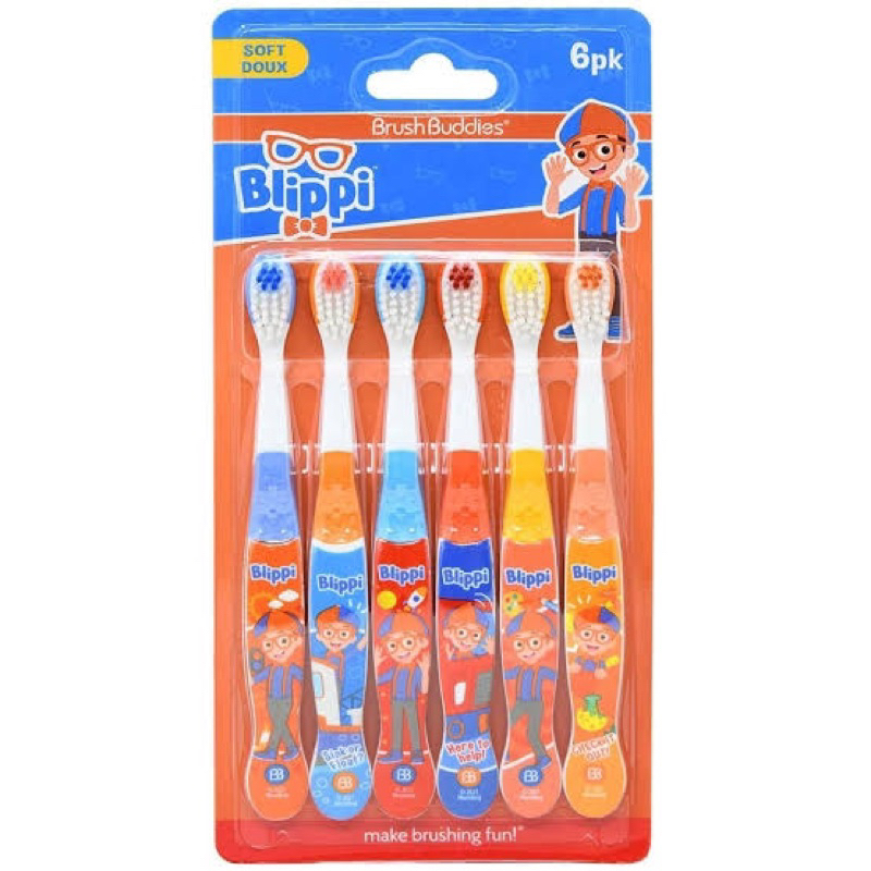 Brush Buddies Blippi Kids Toothbrush 6s | Shopee Philippines