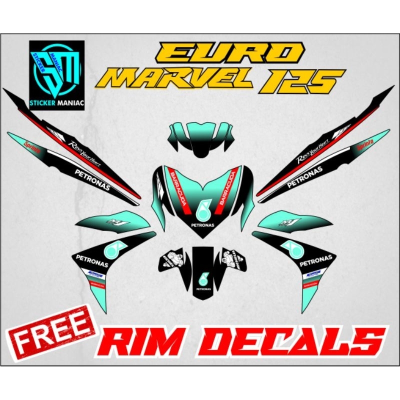 Euro marvel 125 full body decals | Shopee Philippines