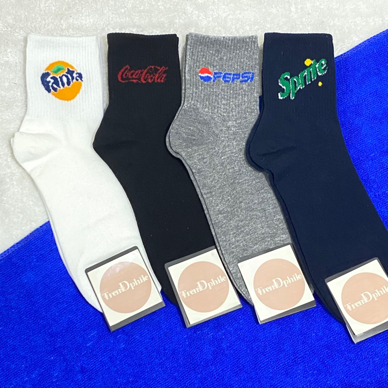 Korean Socks • Sprite Fanta Drinks Iconic Socks • [DH] | Shopee Philippines
