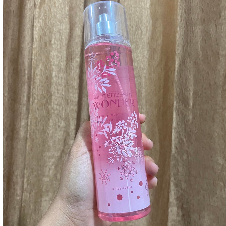 Winterberry wonder Bath & body works fragrance mist 236ml | Shopee ...
