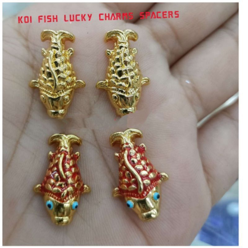 Koi fish lucky charms spacer high quality sold per piece | Shopee ...