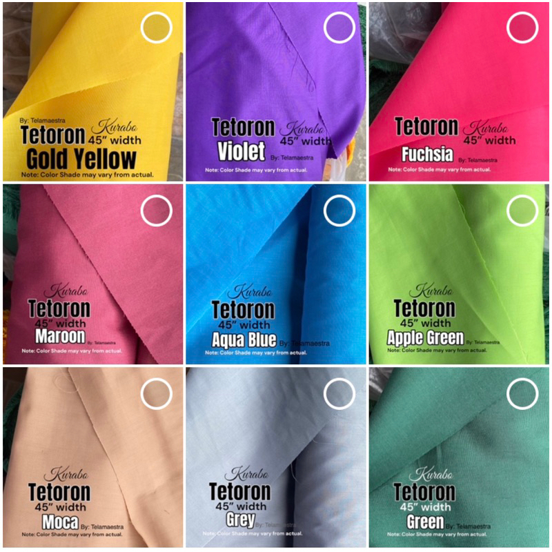 Tetoron Fabric 45" width for Lining or School & Office Uniforms Tela ...