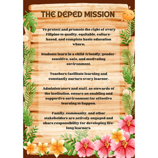 DEPED Classroom Posters/Charts/A4/Laminated | Shopee Philippines