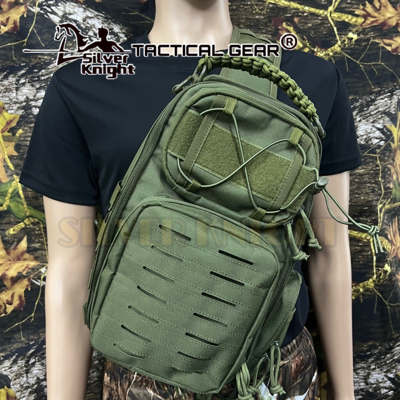【Silver Knight】#8037 Unisex Outdoor Casual Body Bag or Sling Bag With ...