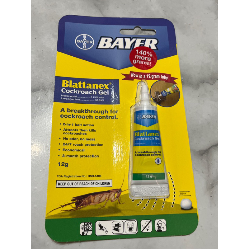 Bayer Blattanex Cockroach Gel 12g | Shopee Philippines