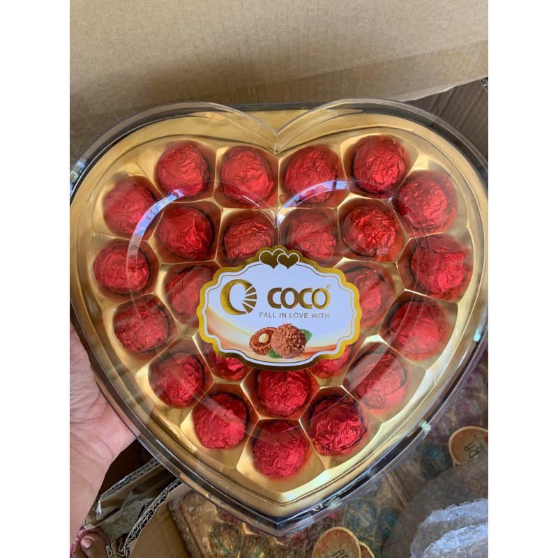 COCO Manisa Chocolate Heart T12/ T18 PCS / T24 PCS /T20 square | Shopee Philippines