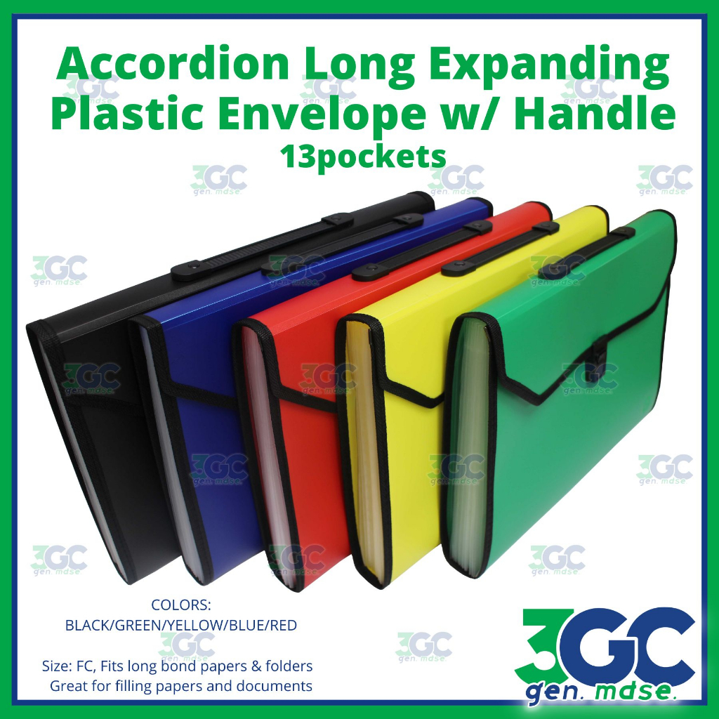 Efficient Document Storage: Accordion Envelope Long with Handle - 13 ...