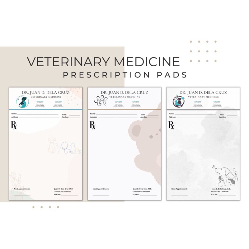CUSTOMIZABLE RX PAD, PRESCRIPTION PAD, MEDICAL CERTIFICATES, LAB REQ ...