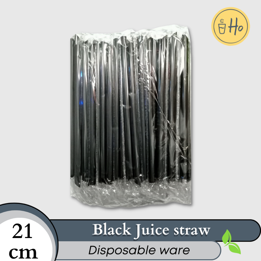21cm /23cm Thin Straw Individual Wrapped (100 pcs/ pack) | Shopee ...