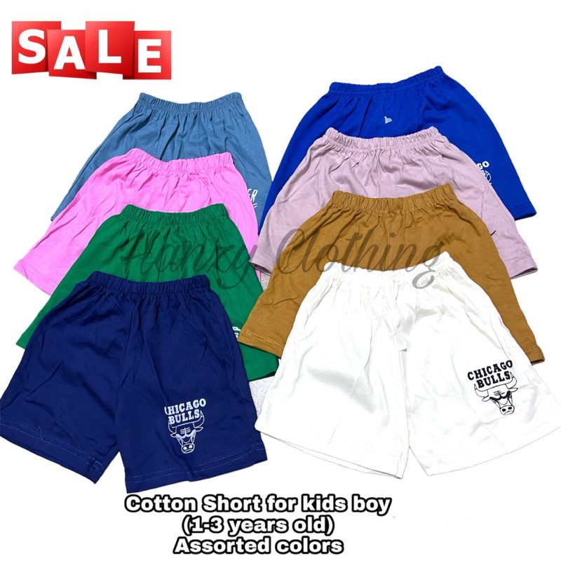 (4pcs) Shorts for kids boy | 1-3 years old | pure cotton | Assorted ...