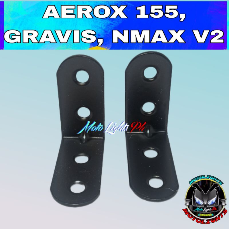 2.2 SALE 2pcs Aerox 155 v1/v2/Gravis, Nmax v2 Matte black MINI DRIVING ...