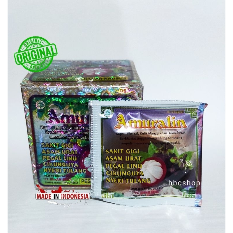ORIGINAL AMURALIN HERBAL CAPSULE (MANGOSTEEN) | Shopee Philippines