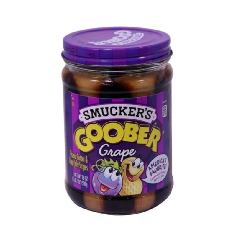 Smucker's Goober Grape Peanut Butter & Grape Jelly Stripes 510g ...