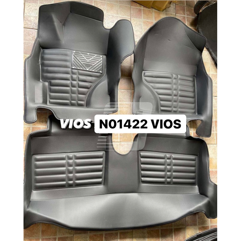 Toyota Vios Deep Dish Car Mat Premium Carbon Leather 5D EVA Rubber Non ...