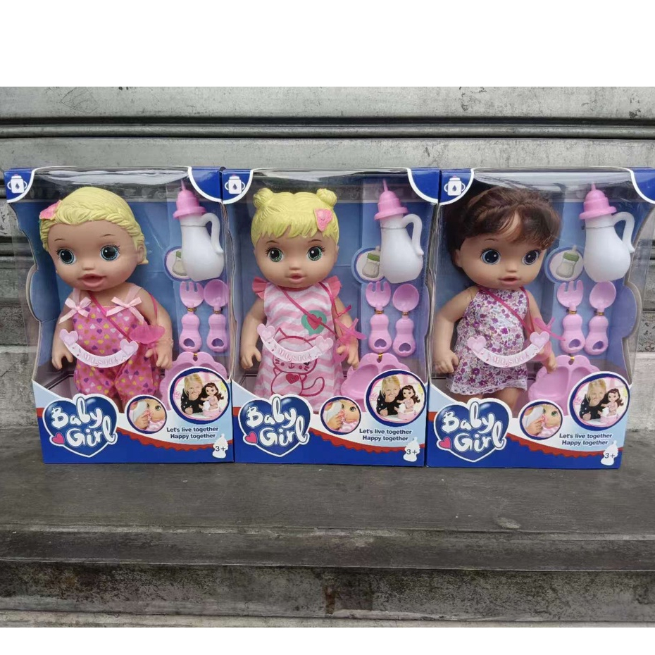 TYK 10Inches Cute Baby Alive With Sounds Feeding And Peeing Doll ...