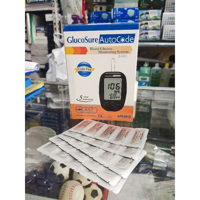 GLUCO SURE AUTOCODE MACHINE & 25 STRIPS | Shopee Philippines