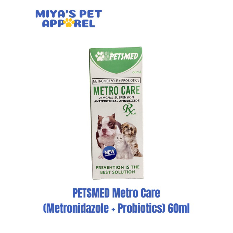 Petsmed Metro Care Metronidazole 60ml | Shopee Philippines