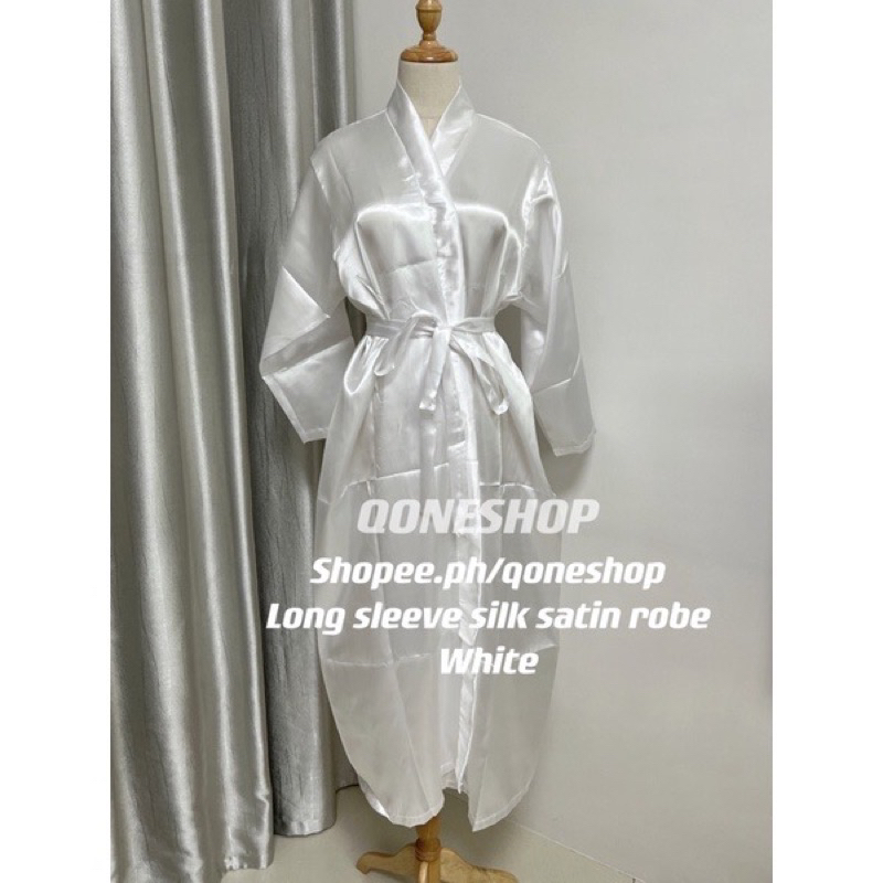 Qone Satin Robe High Quality | Shopee Philippines