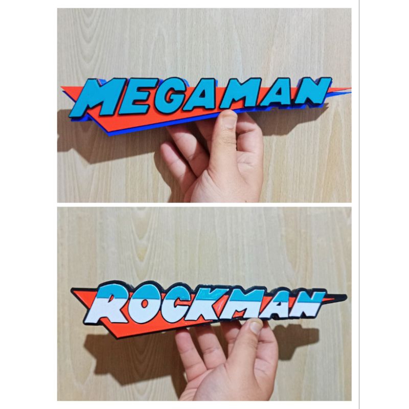 Rockman and Megaman 3d Printed logo | Shopee Philippines