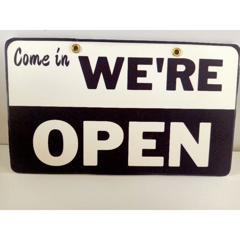 open & closed Door Signage back to back | Shopee Philippines