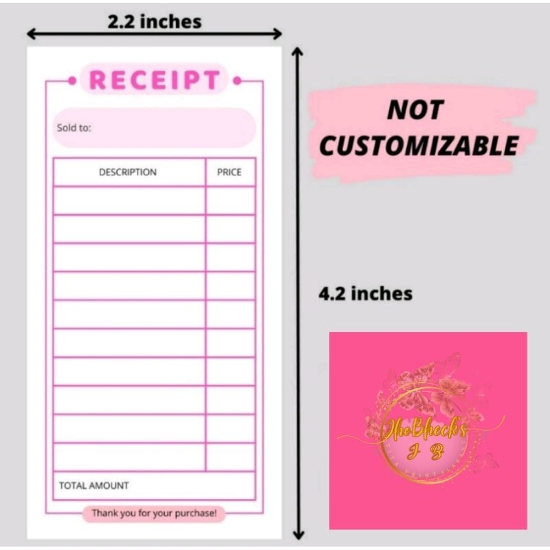 Cute Minimalist Shop Receipt | Shopee Philippines