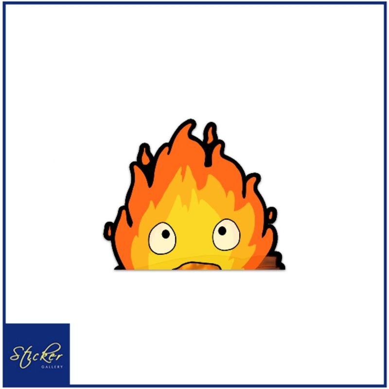 Calcifer Studio Ghibli 2.6 x 3.1inches Waterproof Sticker for Tumbler ...