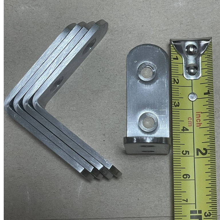 10pcs Stainless steel L shaped bracket (makapal) heavy duty | Shopee ...