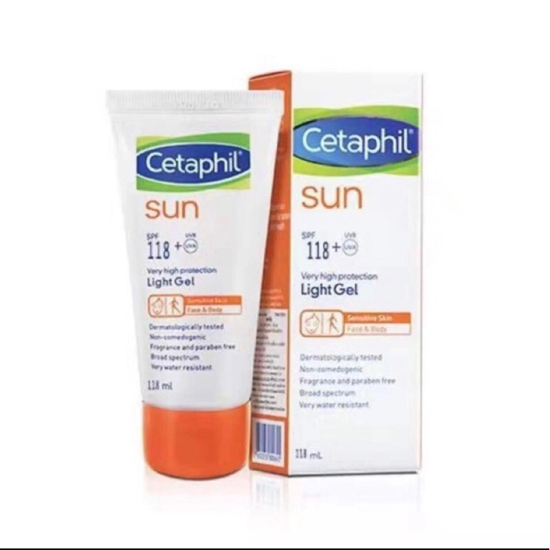 CETAPHIL SUNBLOCK SPF118+Light Gel Face body118ml protection | Shopee ...