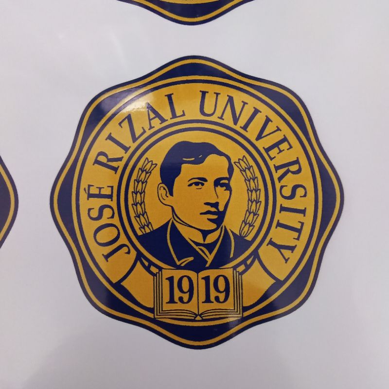 JOSE RIZAL UNIVERSITY LOGO STICKER CARSTICKER WATERPROOF LAMINATED ...