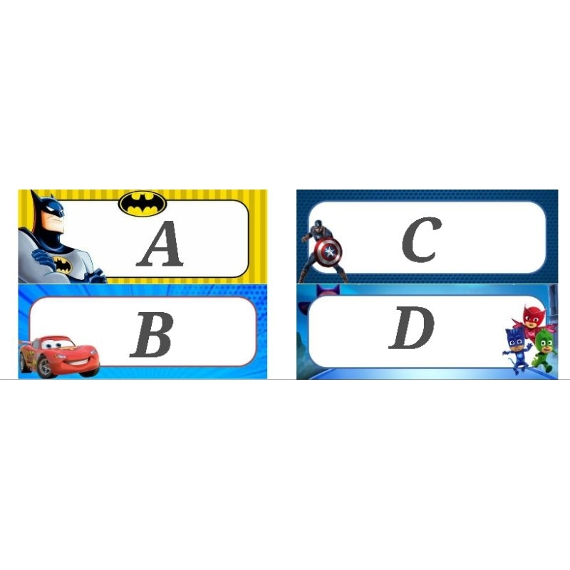 Laminated Name Tag for Boys | Shopee Philippines