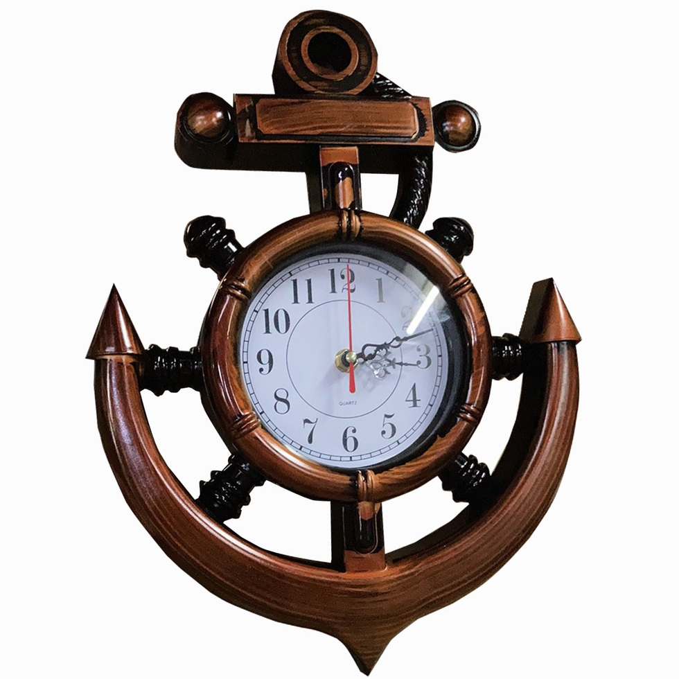 ANCHORCLOCK - Home and Office Sea Boat Anchor Design Wall Decore ...