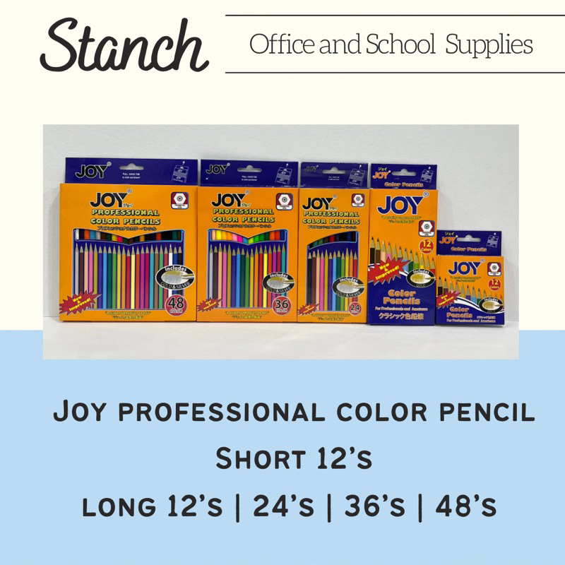Joy Professional Color Pencils 12’s | 24’s | Shopee Philippines