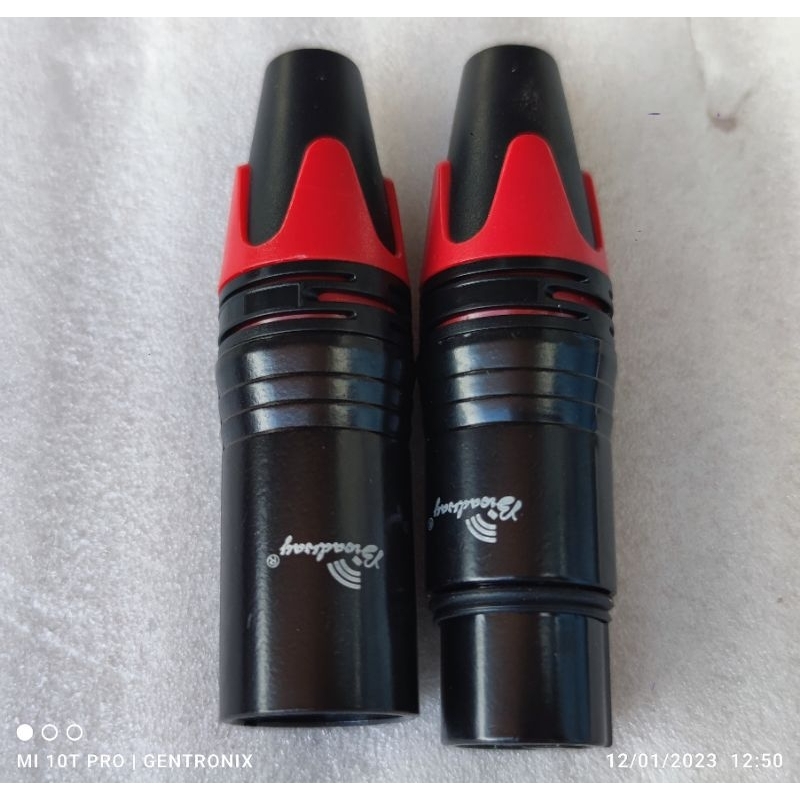 broadway XLR (pair male /female) canon jack/plug heavy duty | Shopee ...