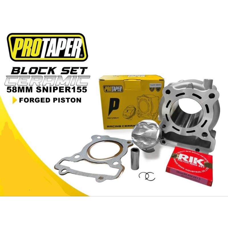 PROTAPER CERAMIC BLOCK / BORE KIT 58MM WITH FORGED SEMI DOME PISTON FOR ...