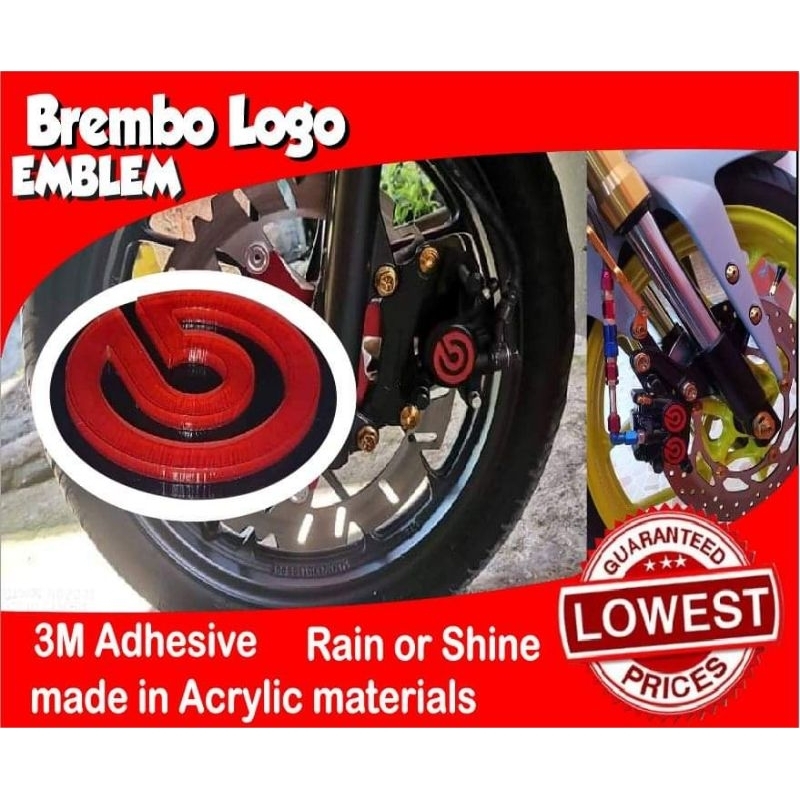 brembo acrylic emblem | Shopee Philippines