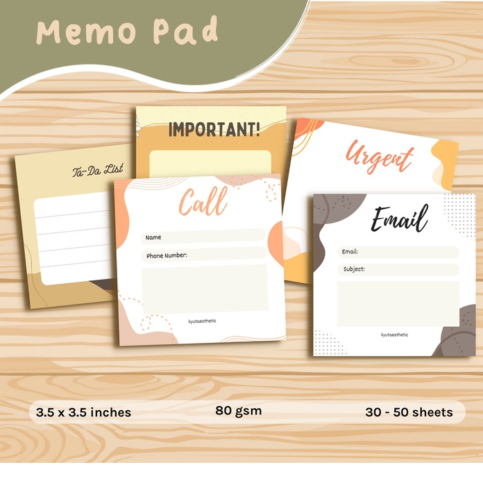 Important | Do not forget | To Do List | Urgent Memo Pad (Non Sticky ...