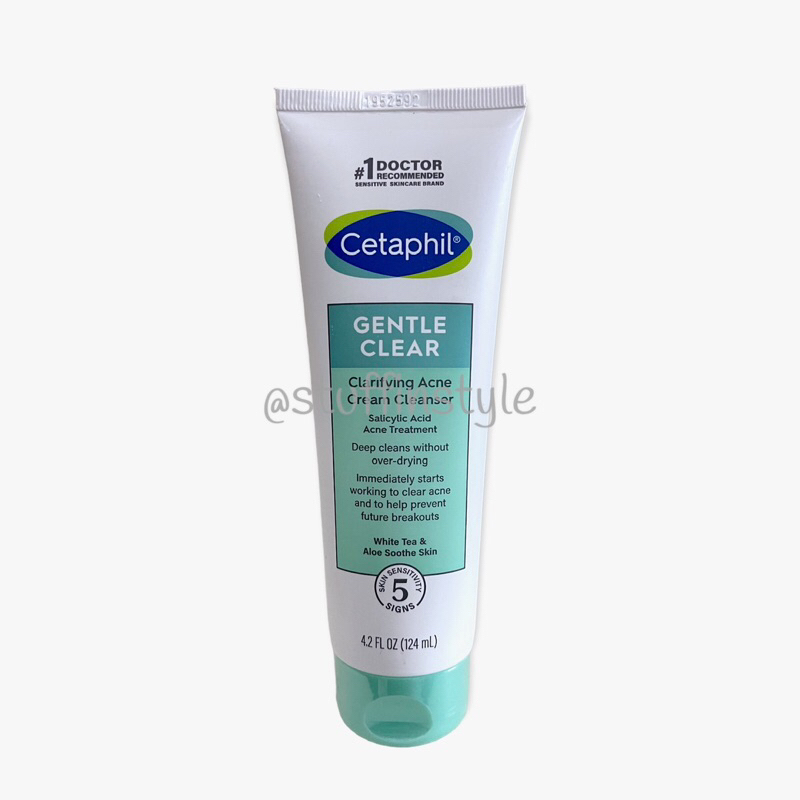 Cetaphil Gentle Clear Clarifying Acne Cream Cleanser 4.2fl oz 124ml ...