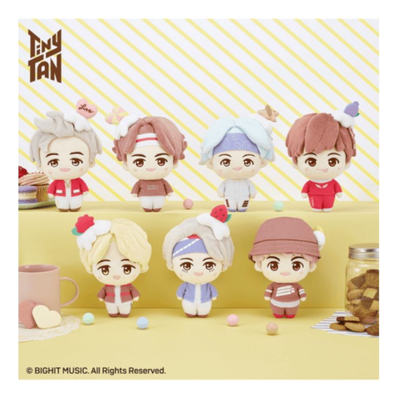 BTS - V, Suga, RM, Jimin & J-Hope TinyTAN Sweet Time Theme Kuji Plush Doll | Shopee Philippines