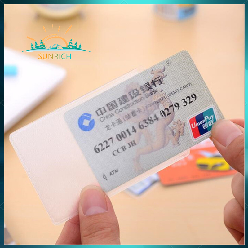 Waterproof Transparent Card Holder Plastic Card id Holders Case Protect ...