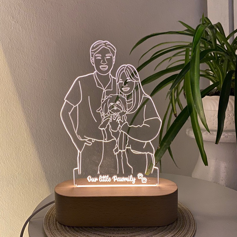 PERSONALIZED ACRYLIC LED LAMP VECTOR LAMP Personalized Led light Vector ...