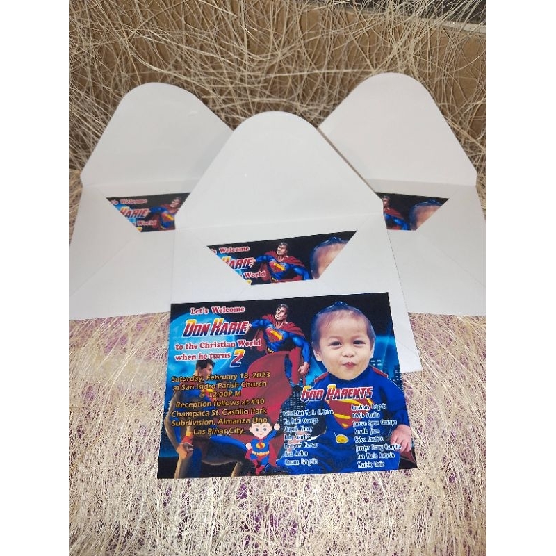 4R Invitation Card with white envelope | Shopee Philippines