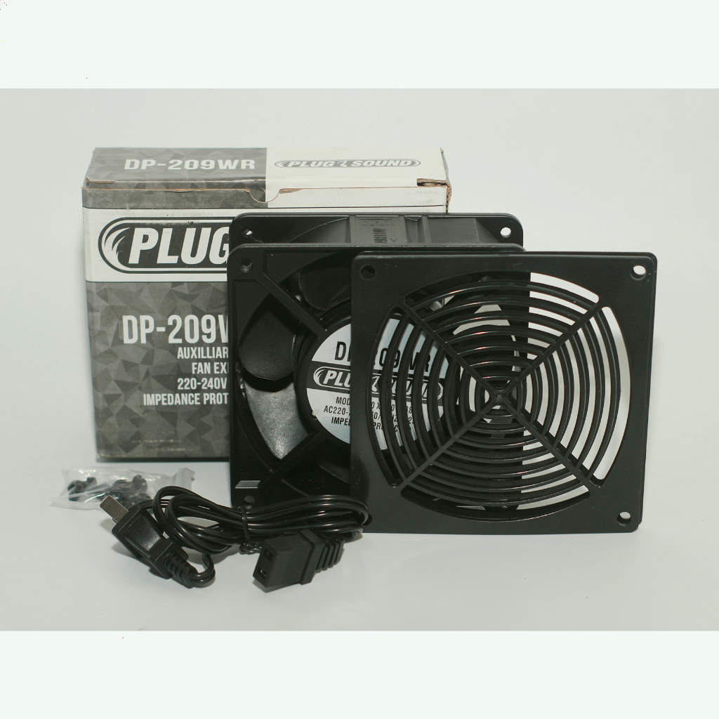 PLUG and SOUND EXHAUST FAN DP-209WR, 220-240V 0.25A 120x120x38mm ...