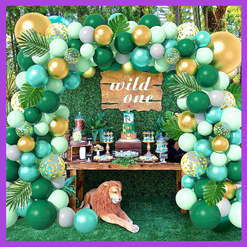 Green Forest Balloon Garland Arch Kit Wedding Birthday Party Decoration ...